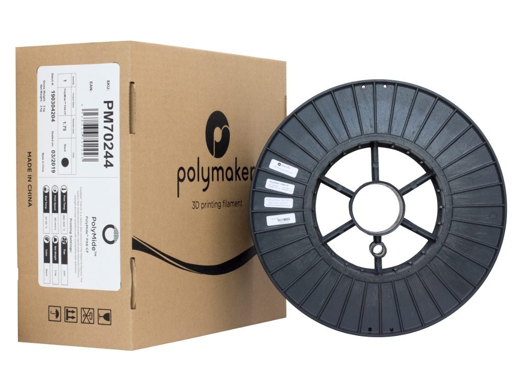 PolyMide PA6-CF Negro - Filamento PolyMaker - Krear3D