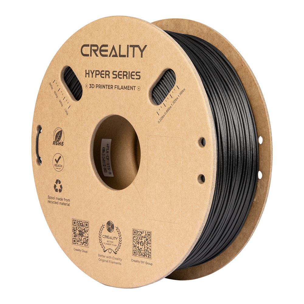 Creality Hyper PLA-CF Negro | Tienda Krear3D