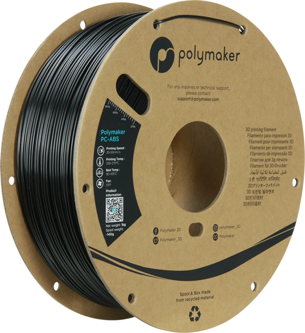 Polymaker PC-ABS Negro 1.75mm 1Kg